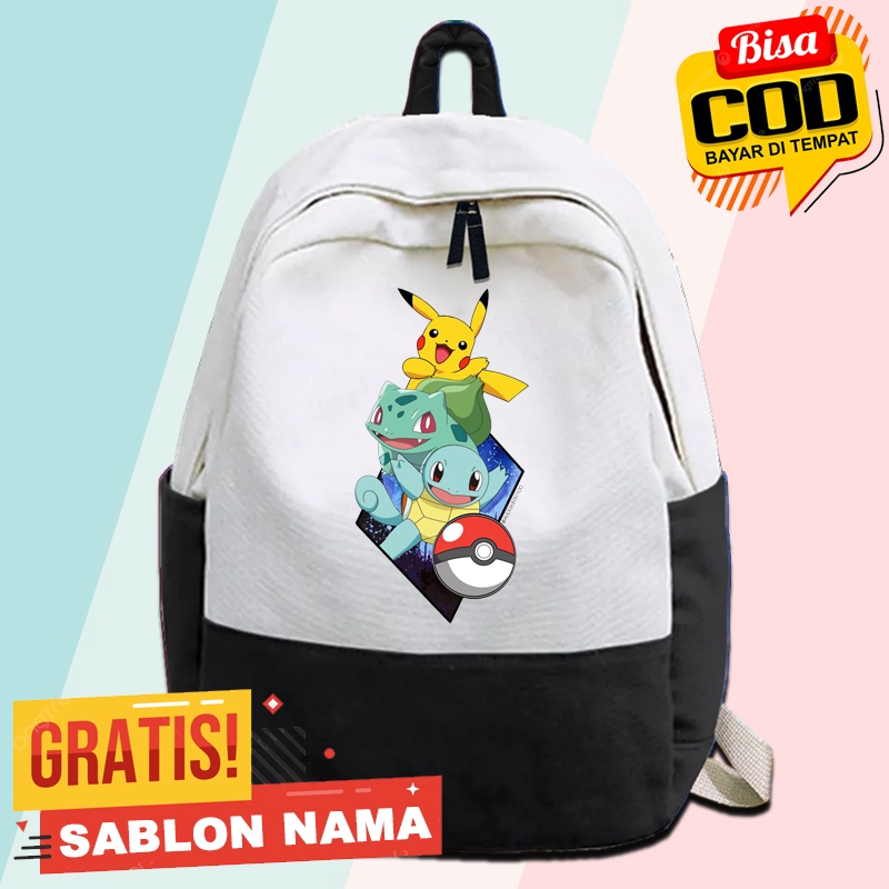 Jual Tas Ransel Anak Karakter Pokemon Pikachu / Tas Gendong Anak ...