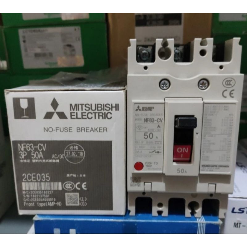 Jual Mitsubishi NFB 3P 50A NF63-VC / MCCB No Fuse Breaker NF63-CV 50 A | Shopee Indonesia