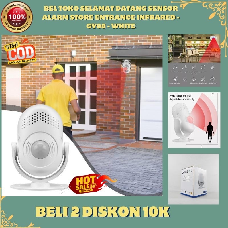 Jual {ORIGINAL 100%} Bel Toko Selamat Datang Sensor Alarm Store ...