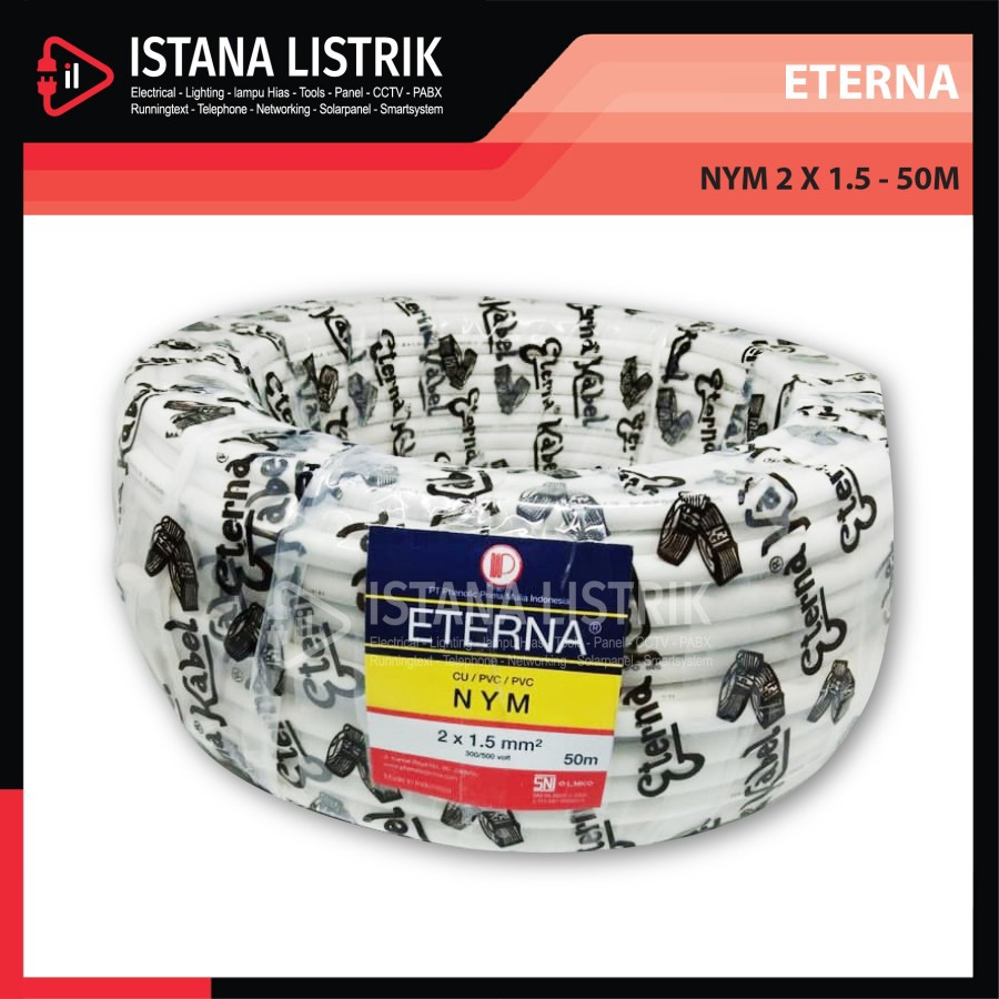 Jual KABEL ETERNA NYM 2x1.5 - ROLL | Shopee Indonesia