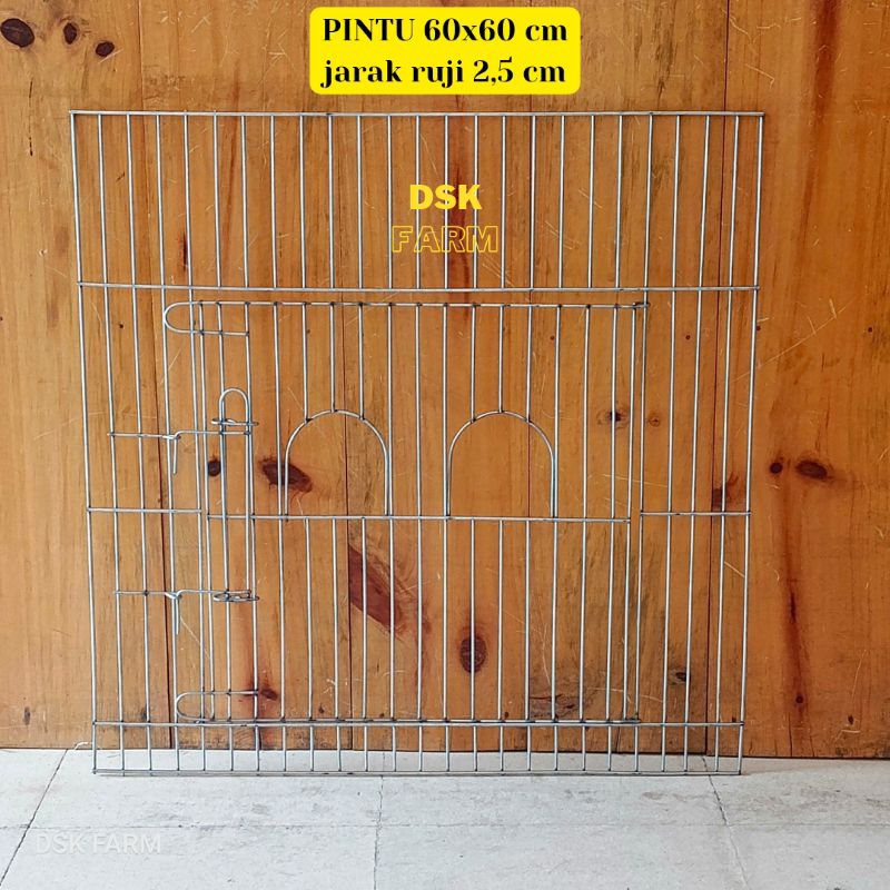 Jual Pintu Kandang Galvanis 60x60 cm (jarak ruji 2,5 cm) Free extra ...