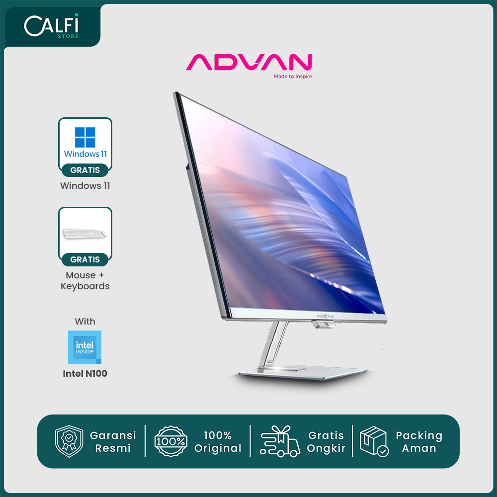 Jual ADVAN All in One PC AIO ONEPC Intel N100 99% SRGB 60W Power Saving Windows 11 | Shopee ...