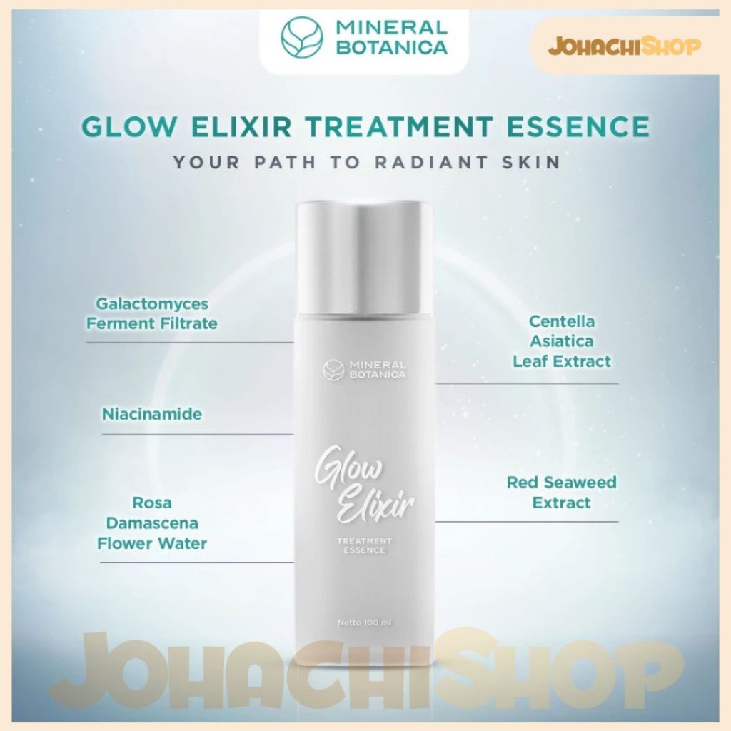 Jual Mineral Botanica Glow Elixir Treatment Essence 100ml all in one essence: mencerahkan ...