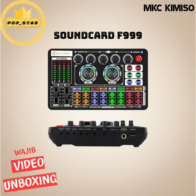 Jual Gonew Mixer Bluetooth Soundcard F999 Audio Kartu Suara Mic USB ...