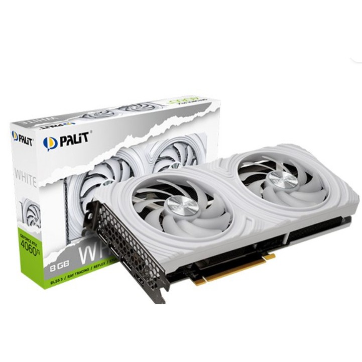 Jual PALIT GeForce RTX 4060Ti Dual White 8GB GDDR6 128bit VGA Nvidia ...