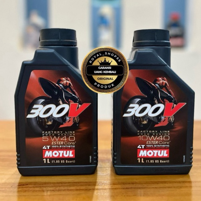 Jual OLI MOTUL 300V FACTORY LINE ROAD RACING SERIES SAE 10W-40 - 5W-40 1 LITER ESTER CORE 100% ...