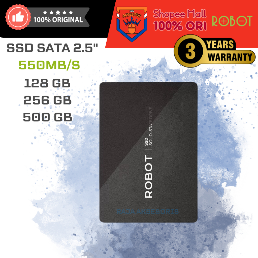 Jual ROBOT SSD SATA 2,5" inch 550mb/s Super Fast Kecepatan Gransi 3 ...