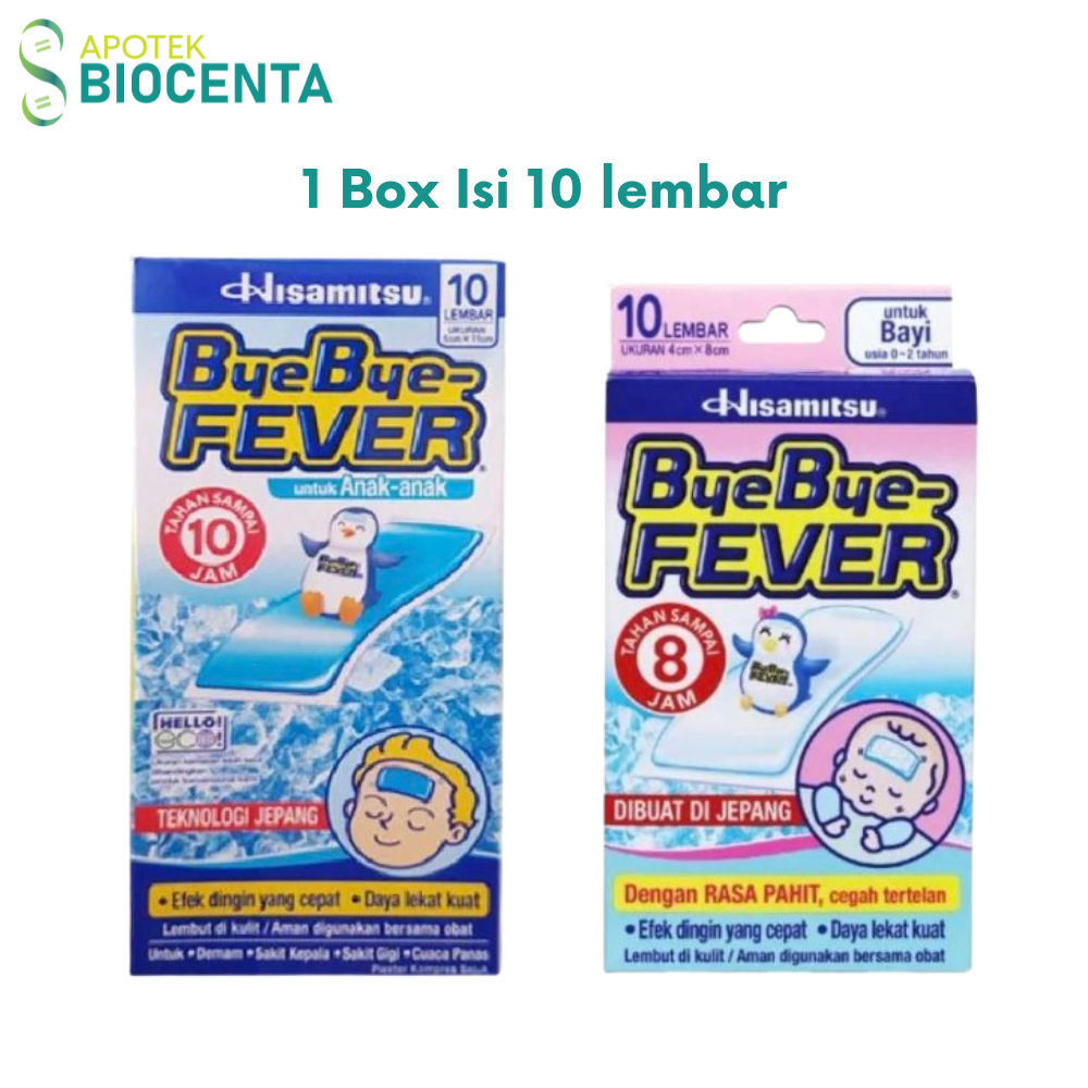 Jual Bye Bye Fever Per Box Per Box Isi 10 Lembar | Shopee Indonesia