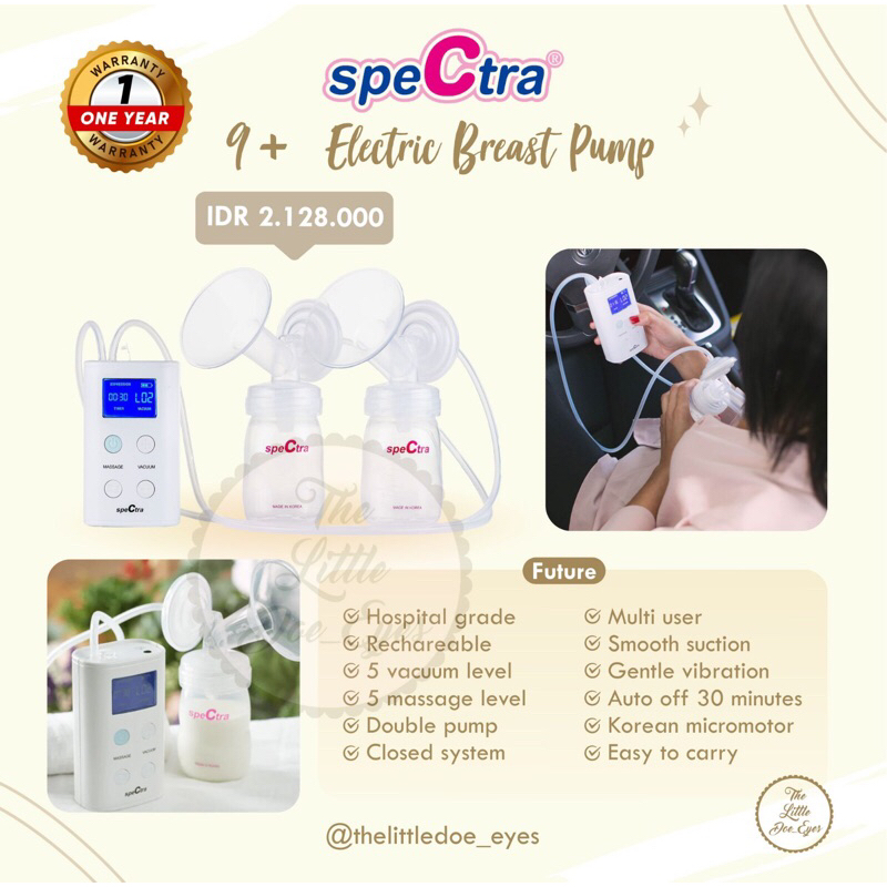 Jual Spectra 9+ Electrik Breast Pump Pompa Asi Elektrik | Shopee Indonesia