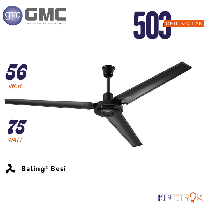 Jual Kipas Angin Langit Langit 56 Inch GMC 503 - Ceiling Fan / Kipas Plafon 56" Baling Besi (K ...
