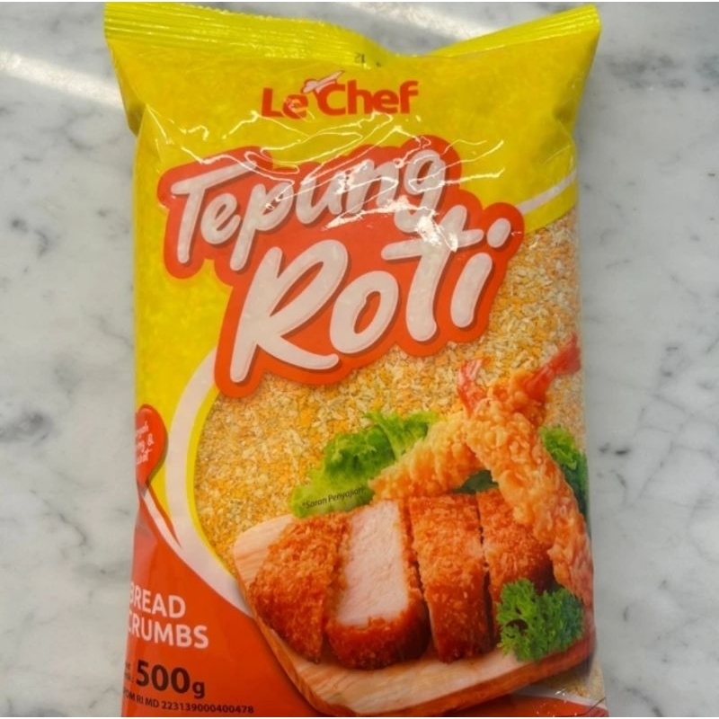 Jual Le Chef Tepung Roti Breadcrumbs MIX Kuning Putih Campur 500gr ...