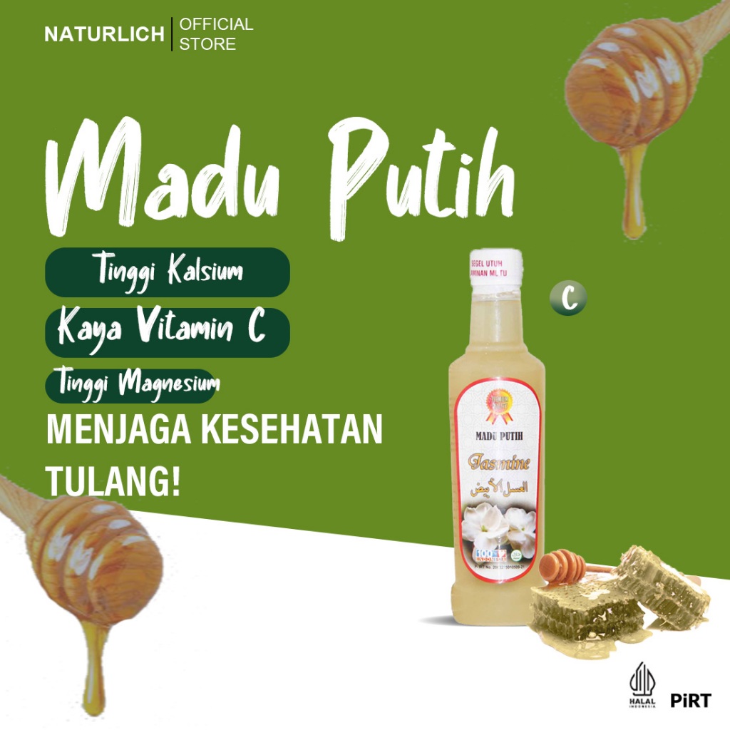 Jual Madu Putih Jasmine 460gram | Madu Asli Herbal Untuk Radang ...