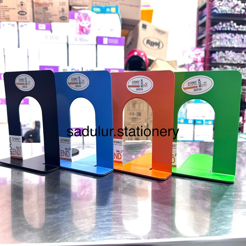 Jual Pembatas Buku Besi / Book Stand / Book Holder / Penyangga Buku ...
