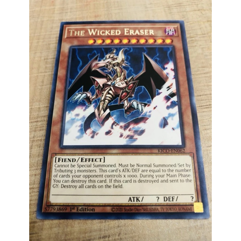 Jual kartu yugioh original the wicked eraser | Shopee Indonesia