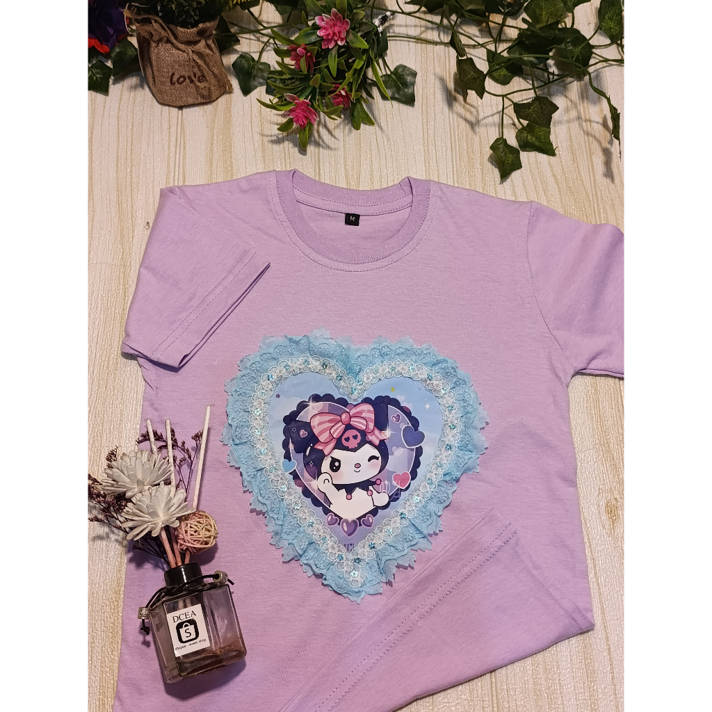 Jual Baju kuromi bentuk Hati / Baju hati kuromi / Princess Gambar hati ...