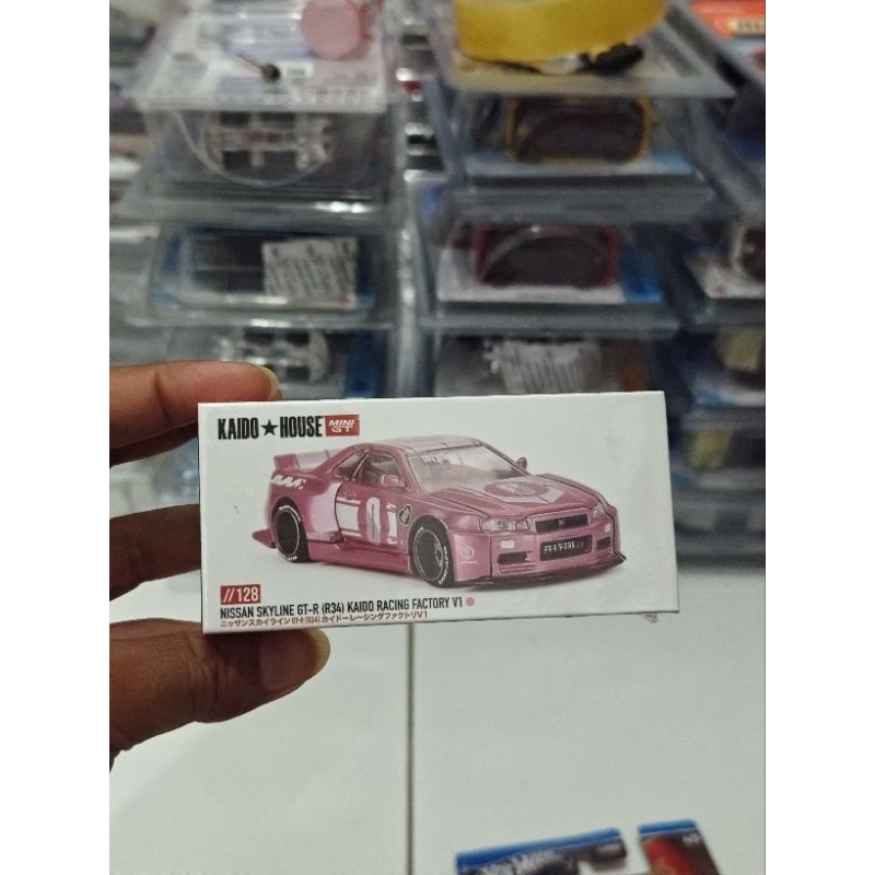 Jual Diecast Kaido House r34 v1 pink (SEALED) | Shopee Indonesia