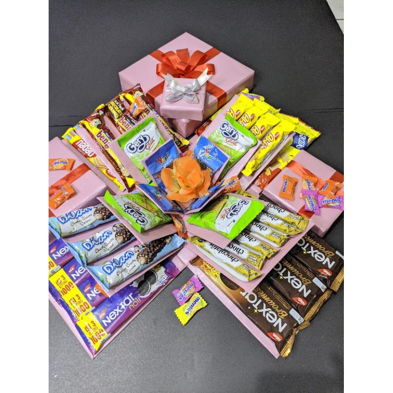 Jual hampers snack ulang tahun valentine anniversary hadiah untuk anak ...