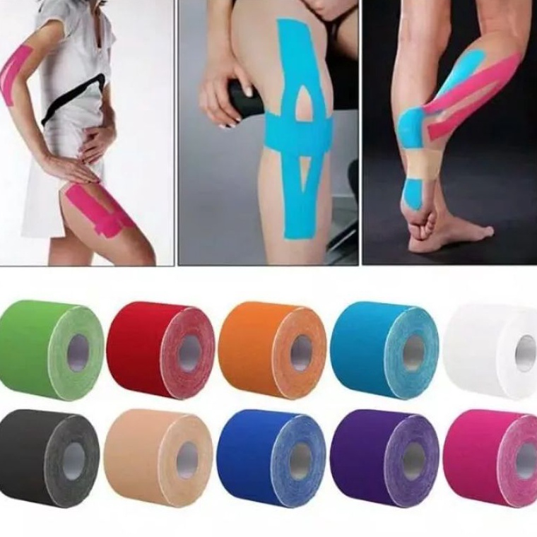Jual Banyak Dipakai KINESIO TAPE SPORT ATHLET Plester Otot Athlet Gym Futsal Sepakbola Running ...