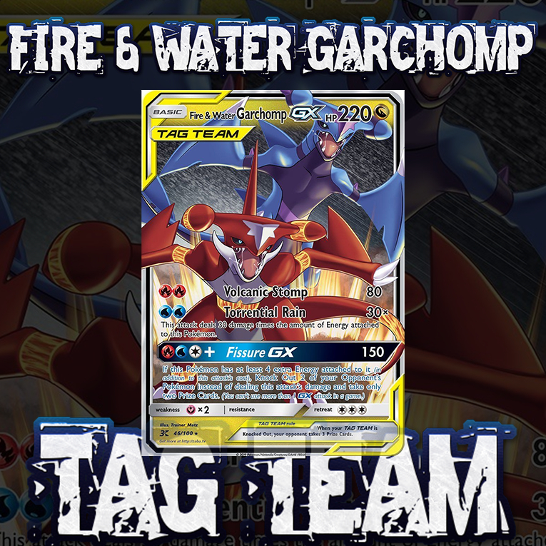 Jual KARTU POKEMON TCG HOLOGRAM SPECIAL TAG TEAM - FIRE & WATER ...