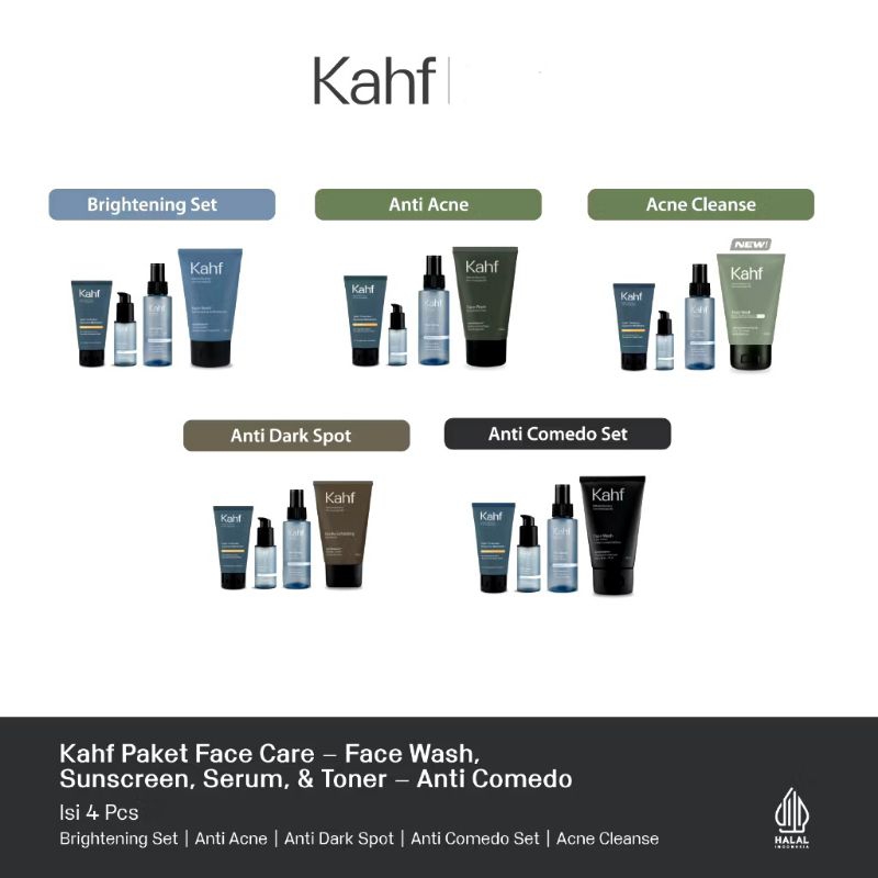 Jual KHAF - Advance Facecare Full Set Bundling (4pcs) | Shopee Indonesia