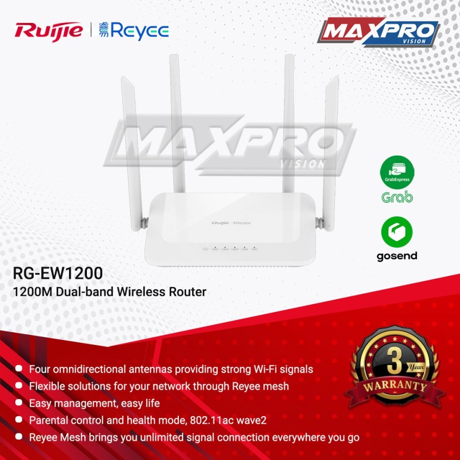 Jual RG-EW1200 - RUIJIE REYEE DUAL BAND WIRELESS ROUTER | Shopee Indonesia