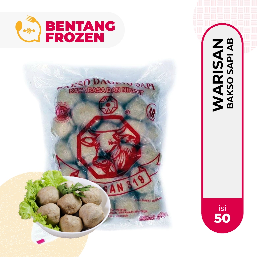 Jual Warisan Bakso Sapi 319 Isi 50Pcs / Baso Sapi Polos | Shopee Indonesia