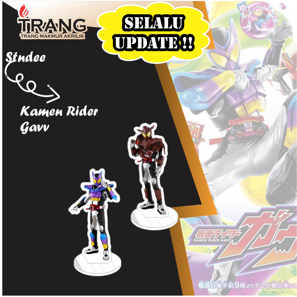 Jual Standee Figure Akrilik Kamen Rider Gavv / Standing Action figure ...
