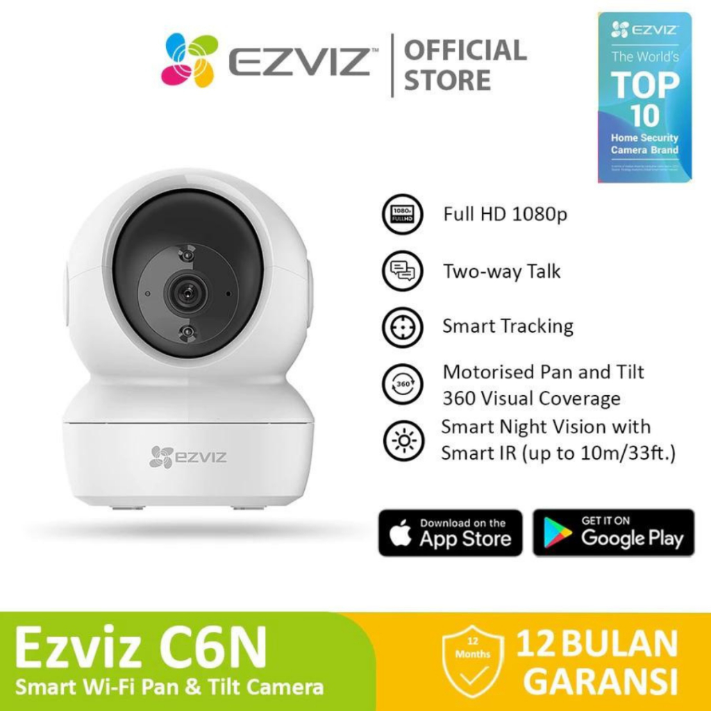 Jual Ezviz C6N 2MP Kamera Keamanan Smart WiFi Pan Tilt Camera CCTV ... Jual Ezviz C6N 2MP Kamera Keamanan Smart WiFi Pan Tilt Camera CCTV ...