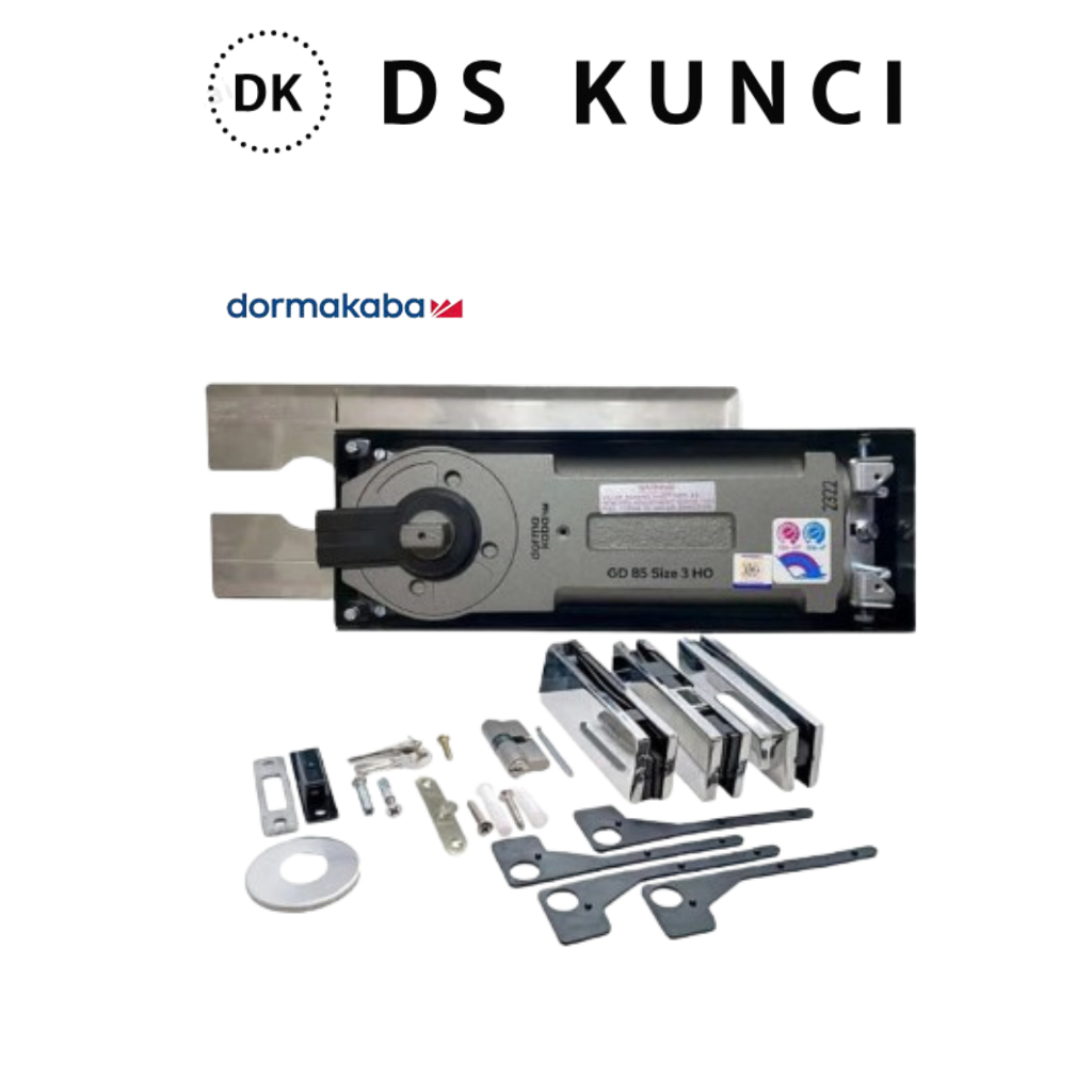 Jual FLOOR HINGE DORMAKABA GD85 1 SET FITING DORMA + PT24DORMA | Shopee ...