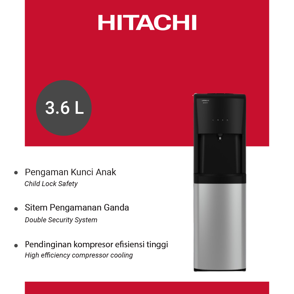 Jual HITACHI Dispenser Bottom Loading HWD-B50000 | Shopee Indonesia