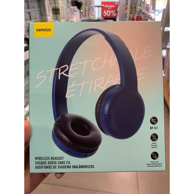 Jual Miniso Minimalist Wireless Headset Model: CH510 (Blue) | Shopee ...