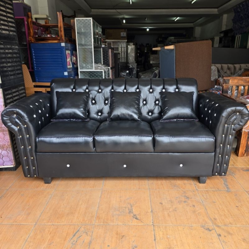 Jual (Free Ongkir) Sofa Minimalis 3 Seater Oscar Kalep | Shopee Indonesia