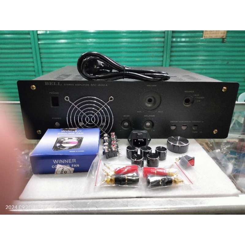 Jual BOK POWER AMPLIFIER MC200A BELL +ACC(FAN/KIPAS AC220) | Shopee ...