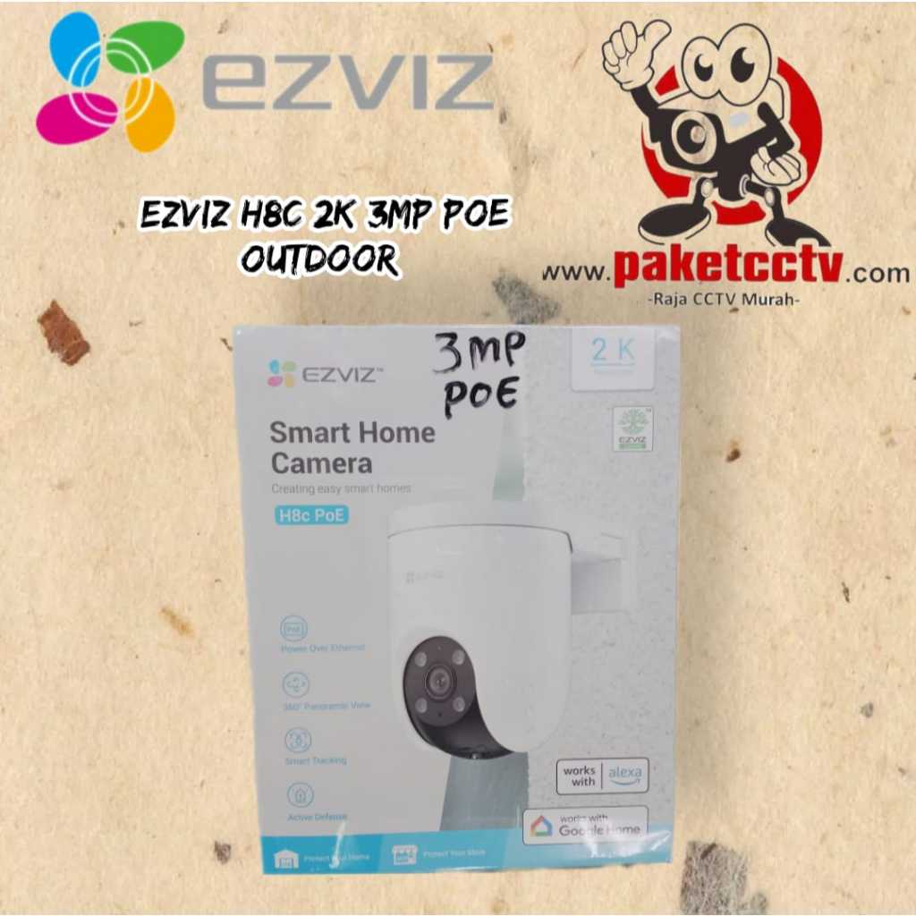Jual Ezviz H8c 2K 3MP PoE Outdoor H.265+ Pan & Tilt IP Camera | Shopee ...