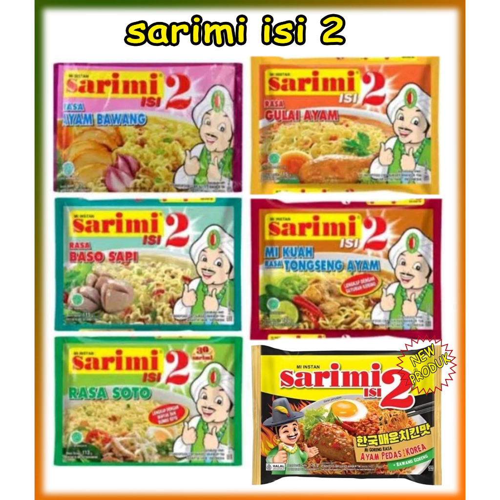 Jual Mie mi Sarimi Isi 2 Berbagai Rasa Ayam Kremes, Ayam Kecap, Soto ...
