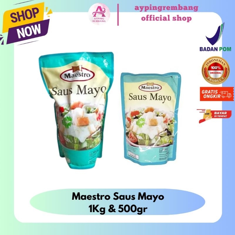 Jual Maestro Saos Mayo Refill 1 Kg dan 500gr | Mayonnaise | Shopee ...