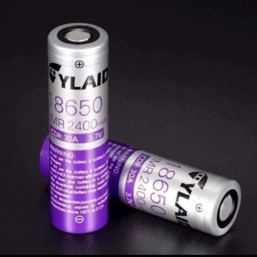 Jual Baterai Battery CYLAID 2400mAh 30A 18650 100% Authentic ( 1 PCS ...