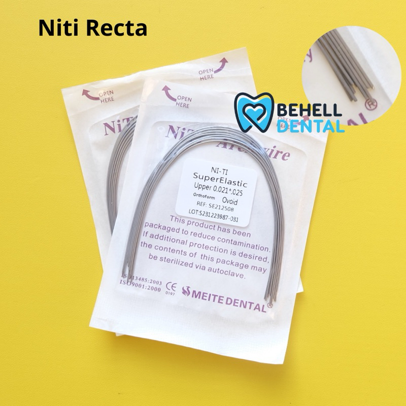 Jual 1 Pack Isi 10 Pics KAWAT NITI RECTA RECTANGULAR Super Elastic ...