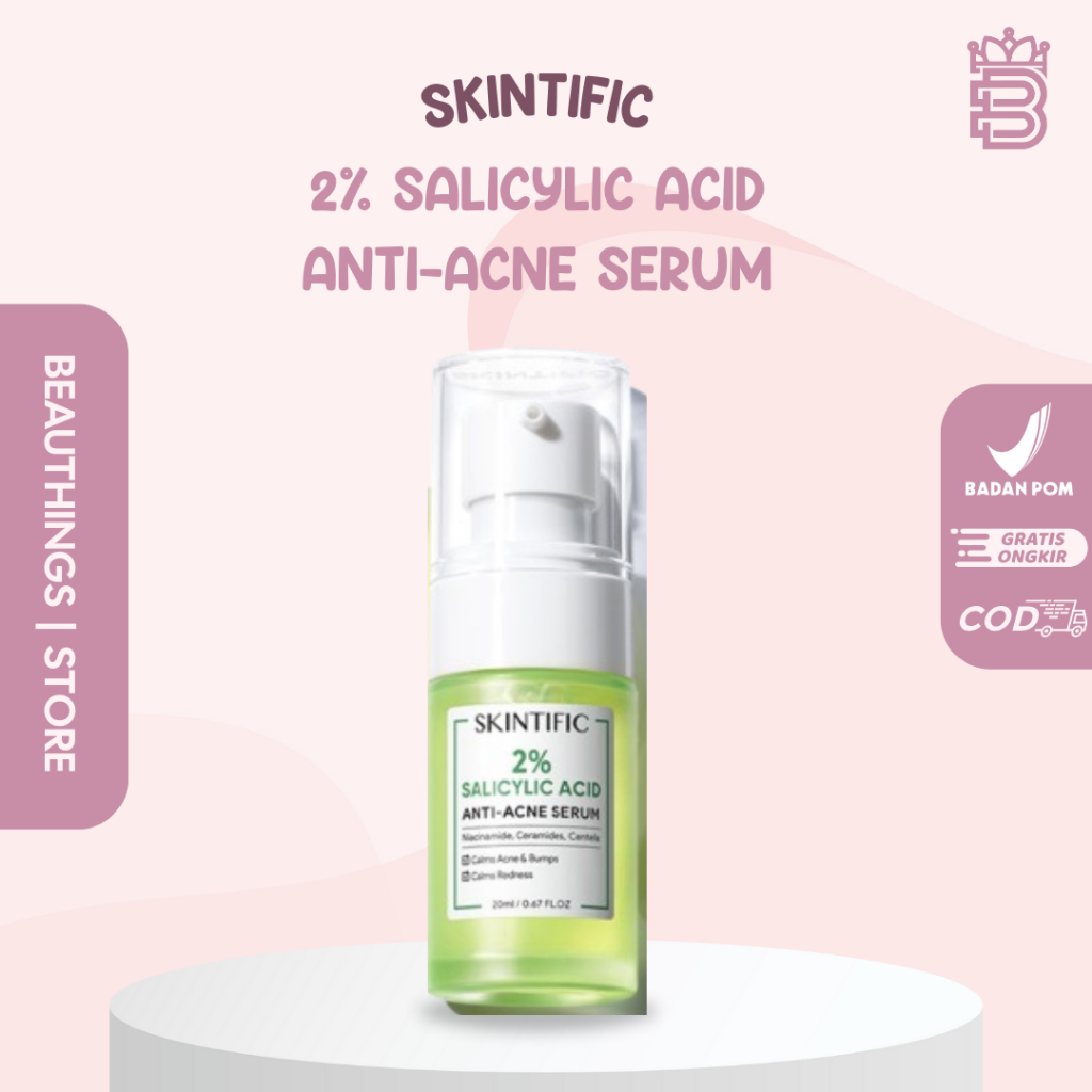 Jual SKINTIFIC 2% Salicylic Acid Anti Acne Serum Bebas Jerawat Skin ...