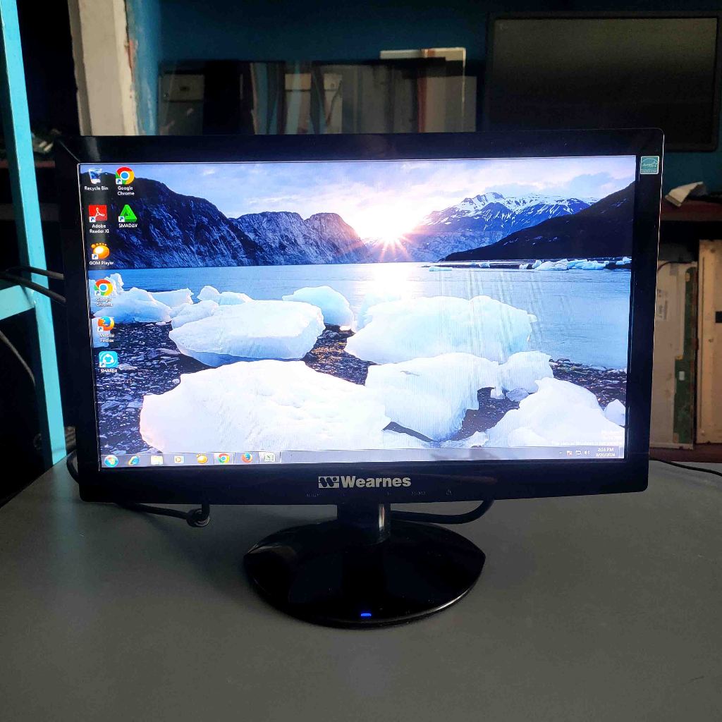 Jual Monitor Led Merk Wearnes Ukuran 16 Inch Kondisi Normal Grade A ...