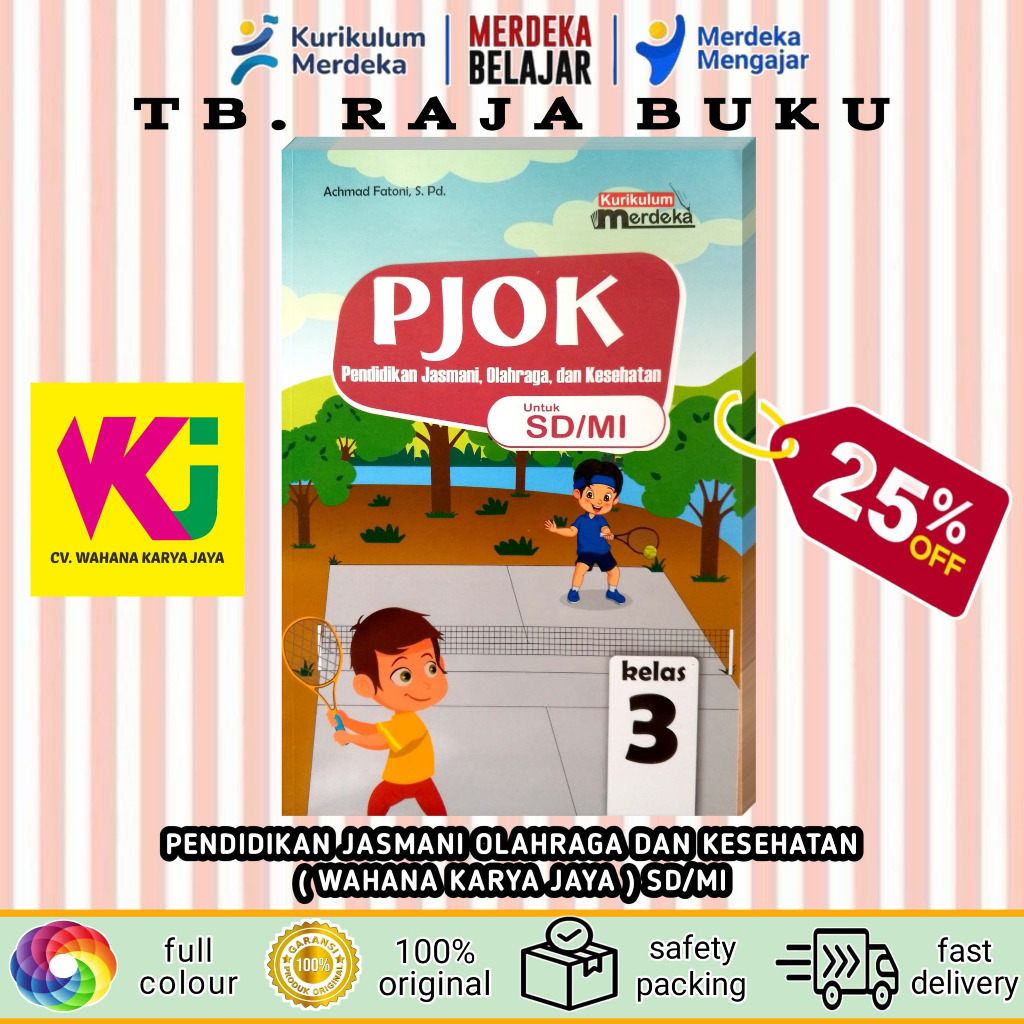 Jual BUKU SISWA PJOK KELAS 3 SD/MI KURIKULUM MERDEKA - WAHANA KARYA JAYA - WKJ | Shopee Indonesia