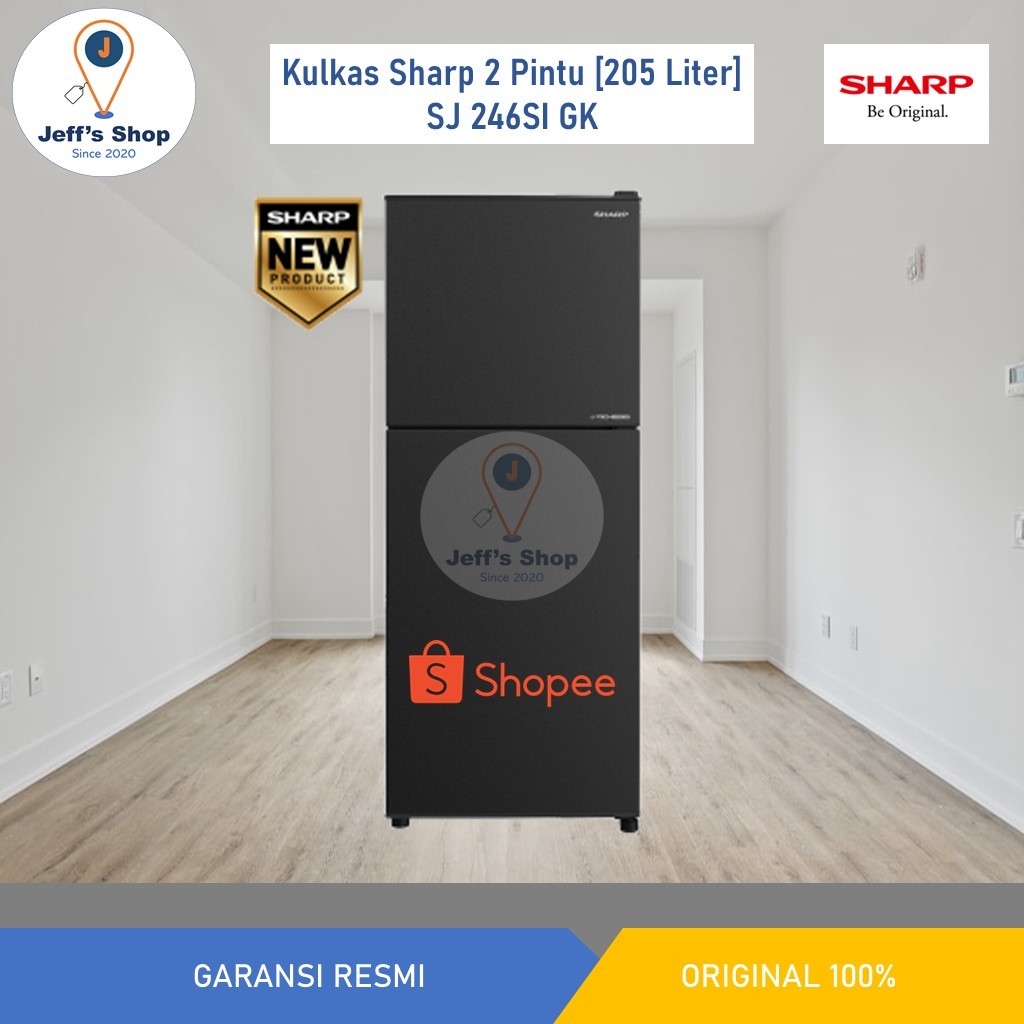 Jual Sharp Kulkas 2 Pintu J-TECH Inverter [205 Liter] SJ 246SI GK | Shopee Indonesia