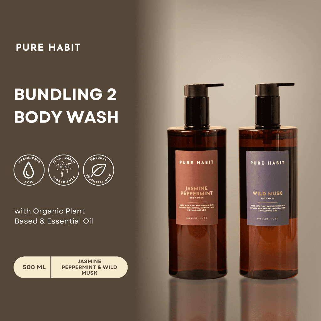 Jual PUREHABIT [Bundle] 2pcs Natural Body Wash 500 ml | Shopee Indonesia