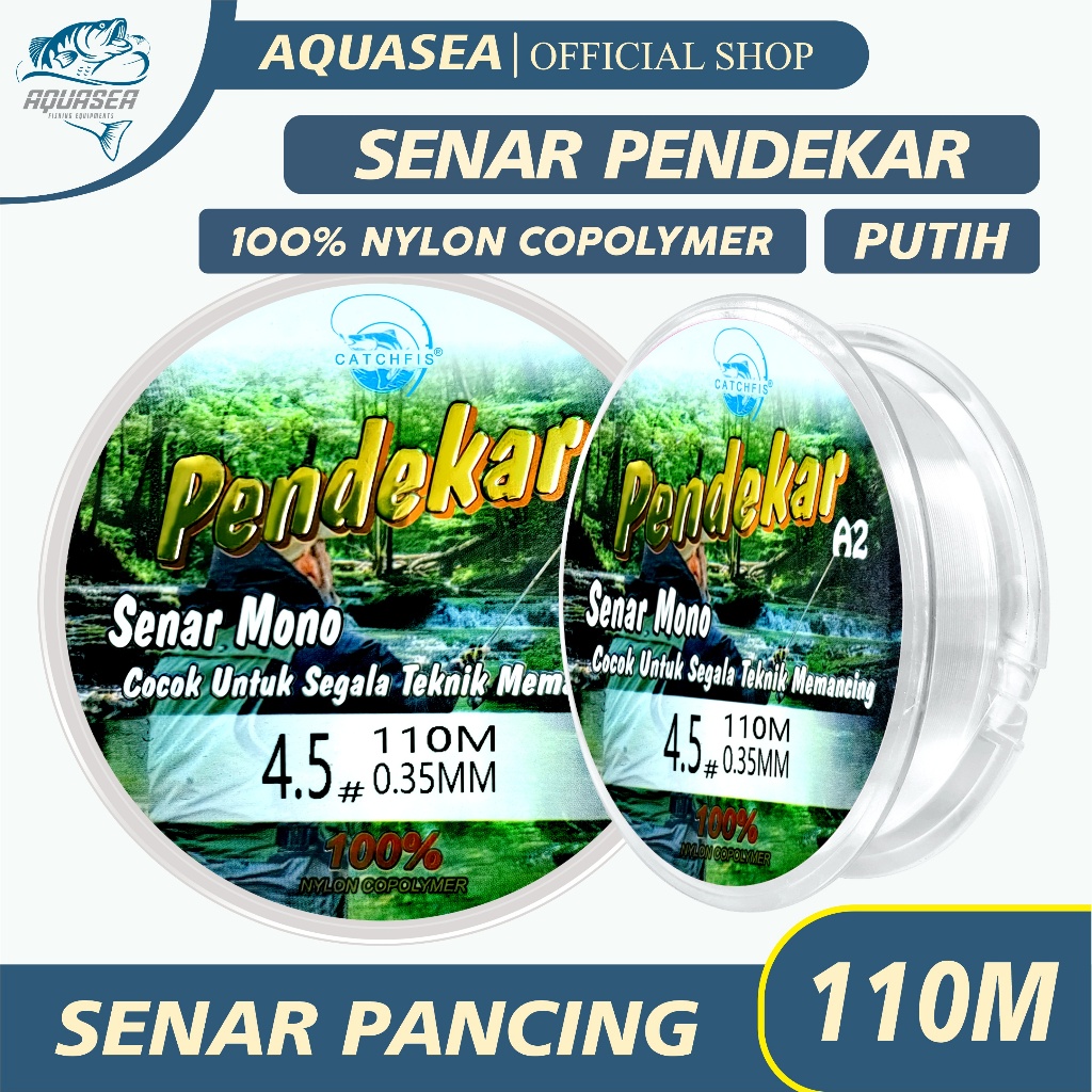 Jual AQUASEA - Senar Pancing 110m Senar Mono 100% Nylon Pancing Kuat ...