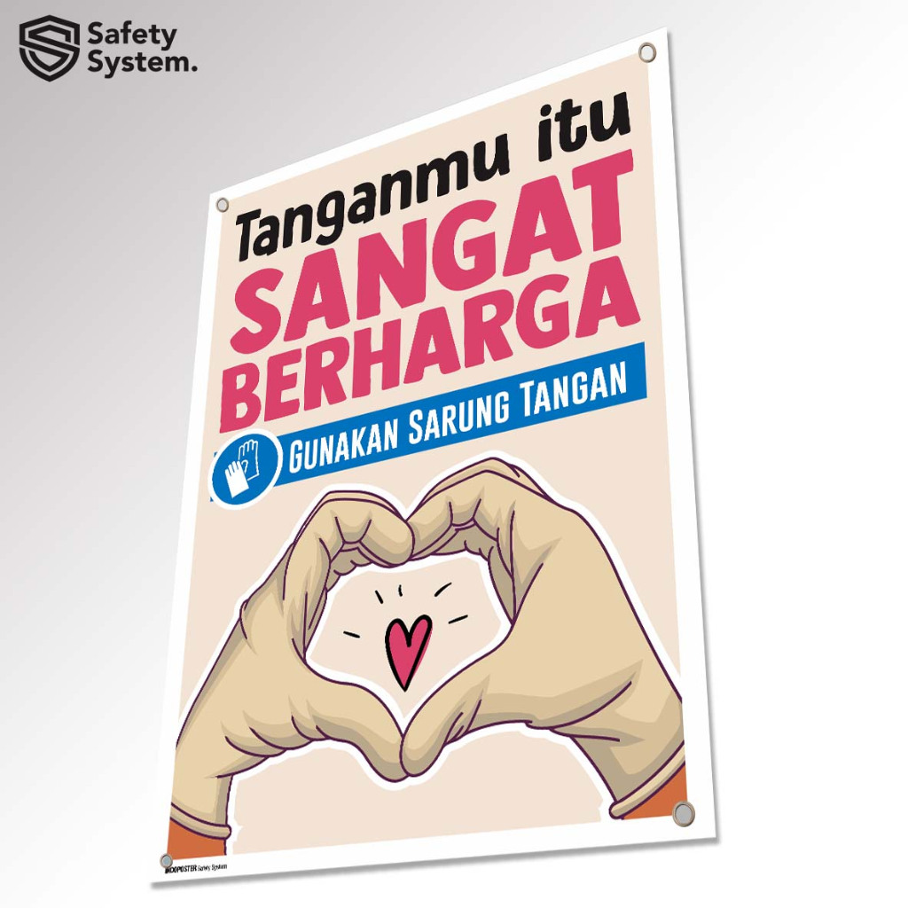Jual Spanduk Banner K3 Keselamatan Kerja Tanganmu Itu Berharga Gunakan ...