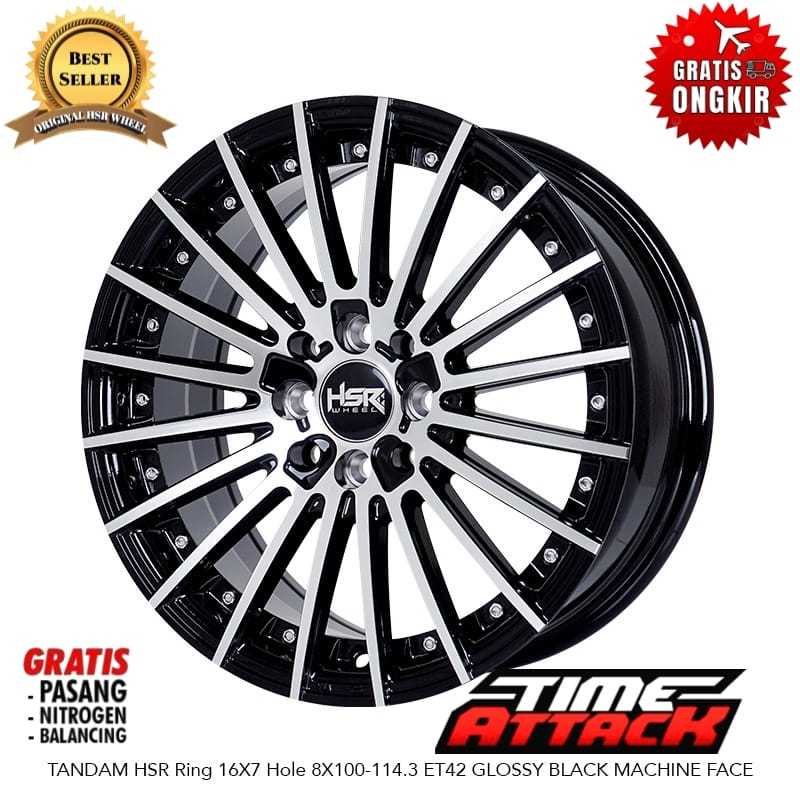 Jual Velg Mobil Hsr R16 Xenia Livina Wuling Confero Sigra HSR WHEEL ...
