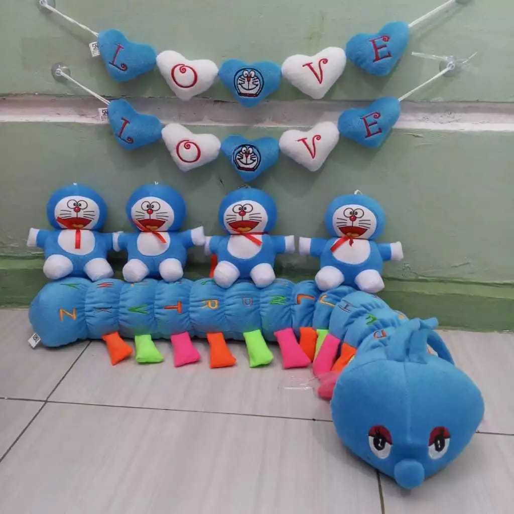 Jual paket set hiasan kaca mobil, dashboard mobil boneka karakter 4+2 ...