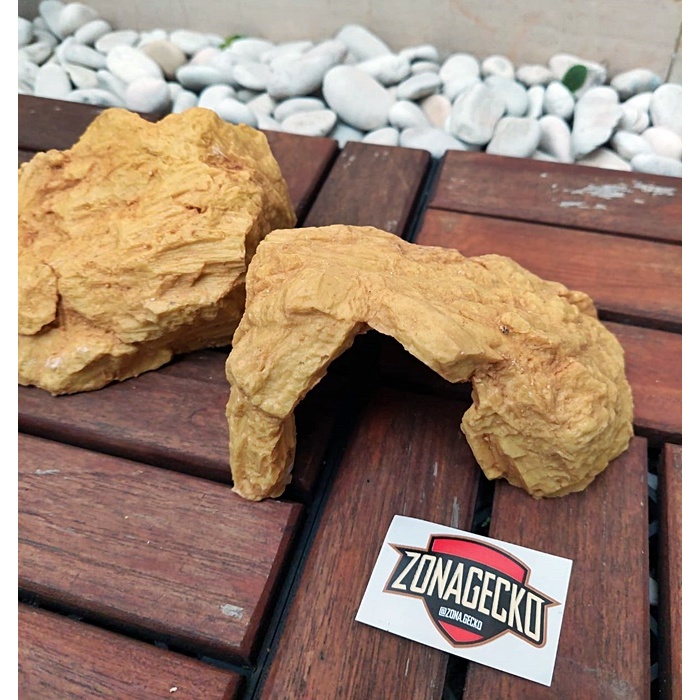 Jual Hiding Cave resin Sand Rock reptile reptil Leopard gecko ...