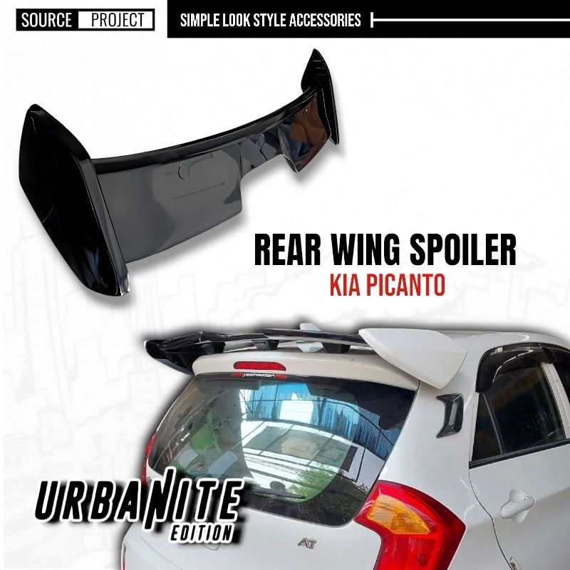 Jual REAR WING SPOILER URBANITE - KIA PICANTO | Shopee Indonesia