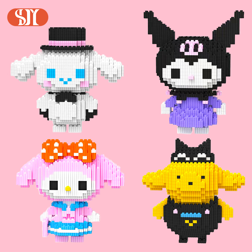 Jual Nano Blocks Bricks Sanrio Melody Kuromi Cinnamon Medium 3D Model ...